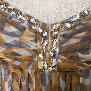 Beth Bowley | Tops | Beth Bowley Silk Embellished Top | Poshmark